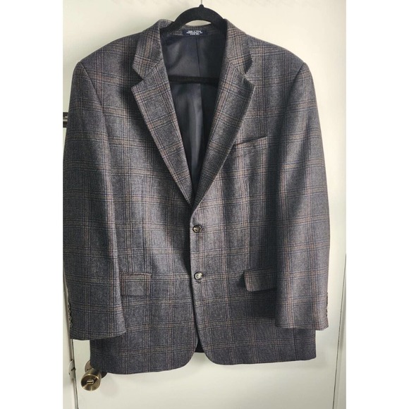 Chaps | Jackets & Coats | Chaps Ralph Lauren Mens Sport Coat Blue Houndstooth Soft Wool Tweed ...